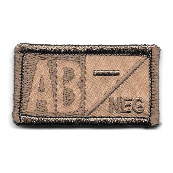 Navy Coast Guard Blue Yellow Blood Type AB+ Positive Patch - B&B ...