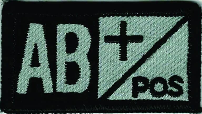 Medical Alert Brown Tan Blood Type A- Negative Patch - B&B Accessories