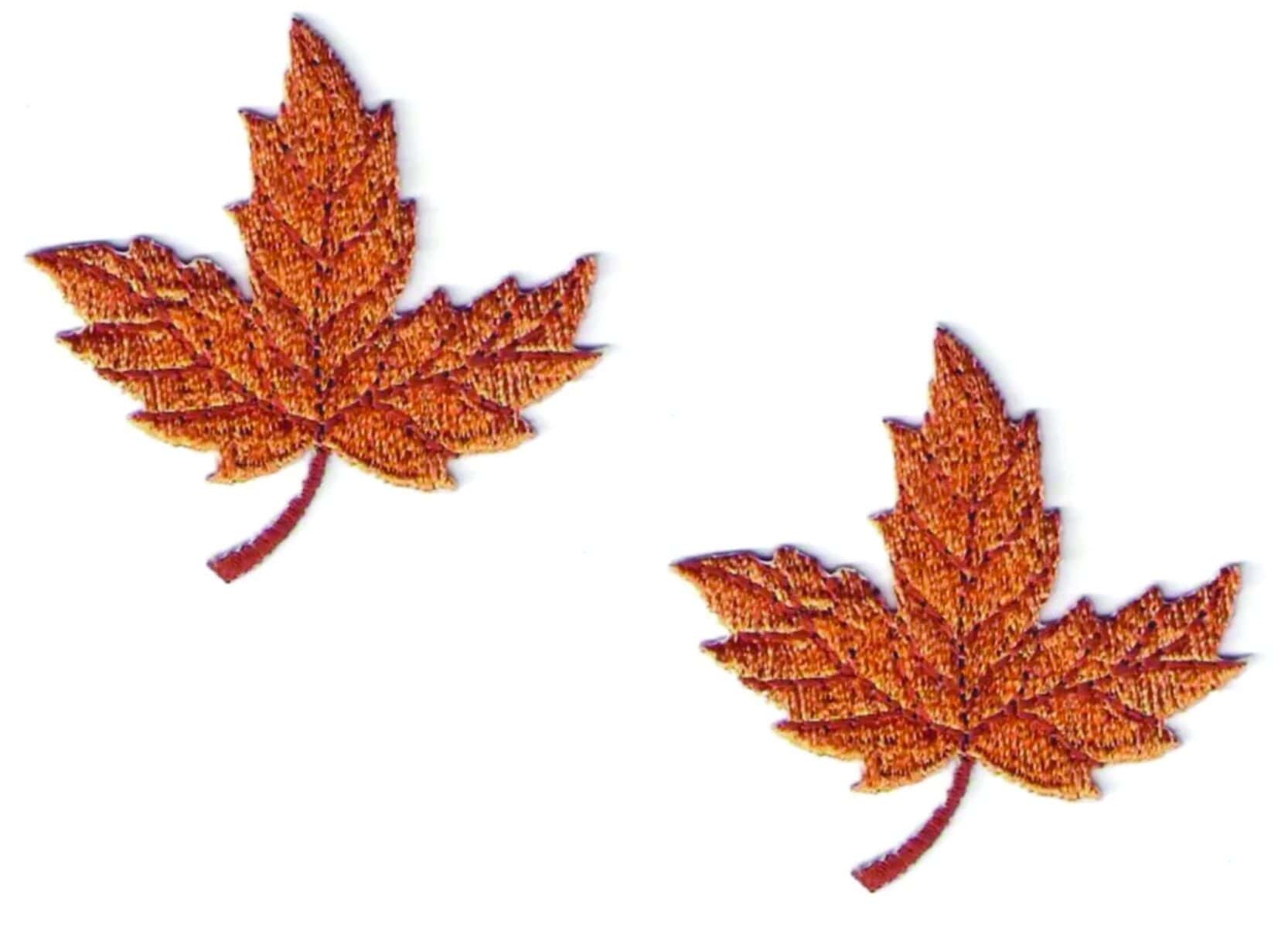 Brown Fall Leaves Patch - B&B Accessories
