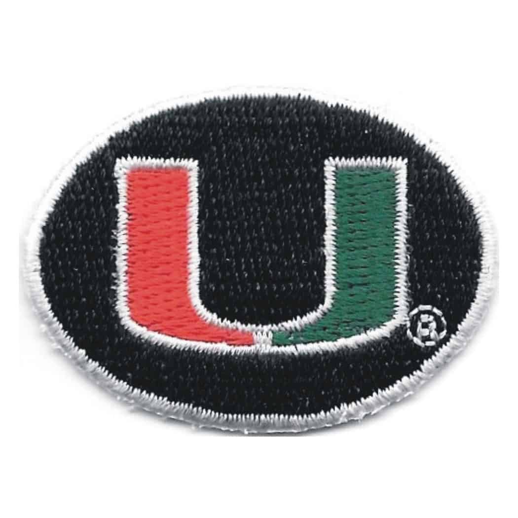 University of Miami Logo Embroidered Patch - B&B Accessories