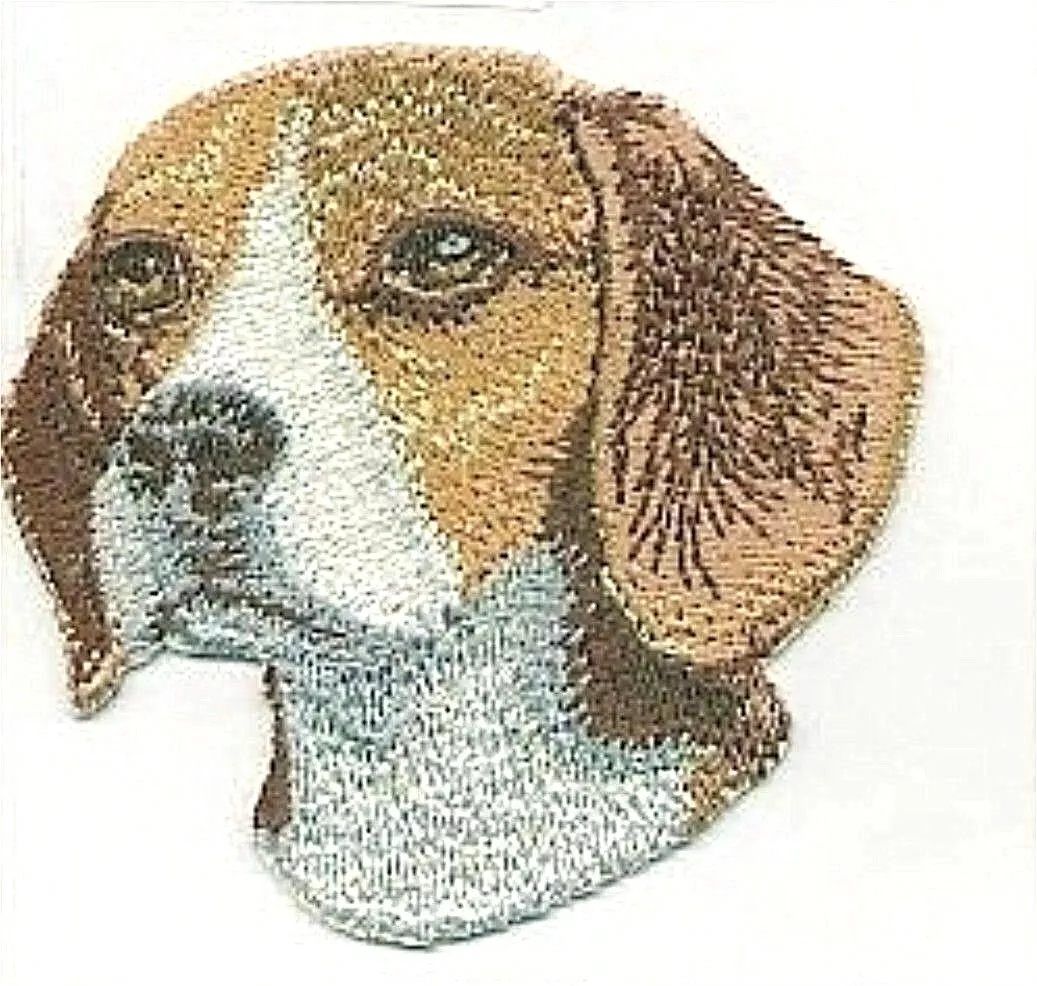 Beagle Dog Patch (3" in) Head Embroidered Cut out Iron on Sew on - B&B ...